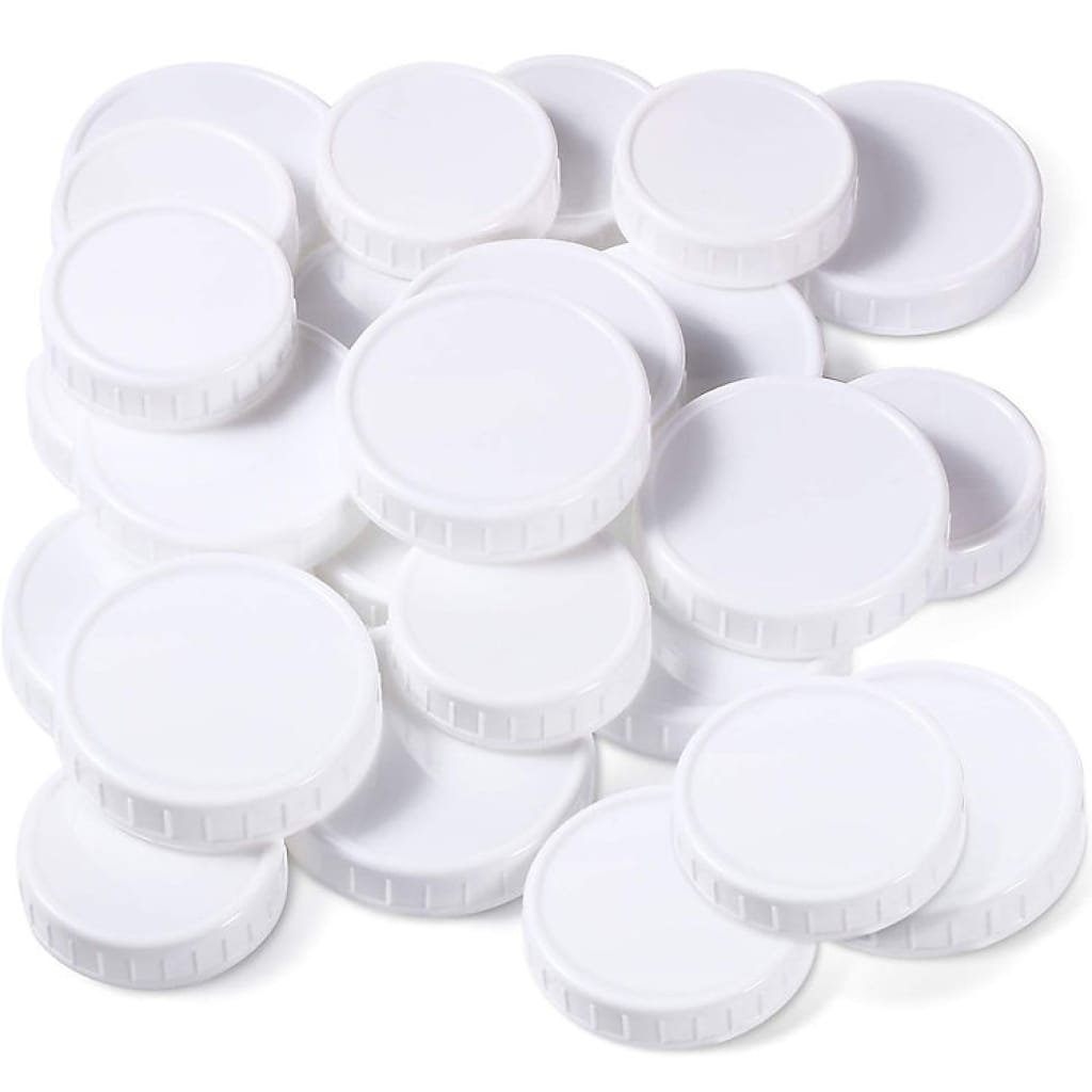 Lids Regular mouth 70mm plain white plastic for Mason Jars – Rootlab