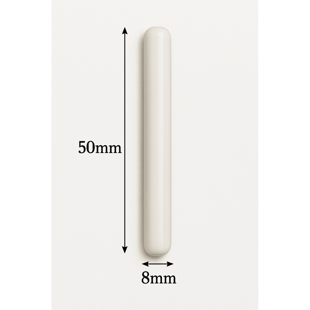 Magnetic Stirrer Bar 5 Pc 8*50mm PTFE Lab Spinner Cylinder White | Rootlab